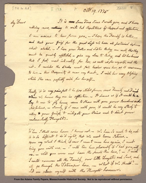 John and Abigail Adams’ Intimacy